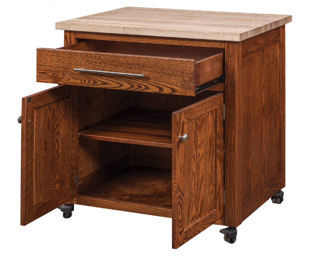 Chefs Work Station - 36"W - Double Doors | The Wood Carte Queensbury, NY
