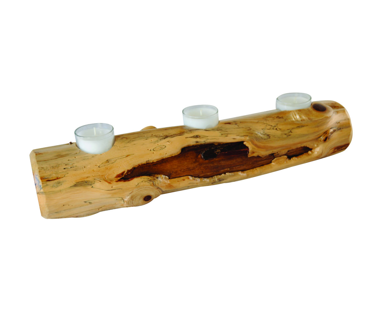 Rustic Log Candles | The Wood Carte