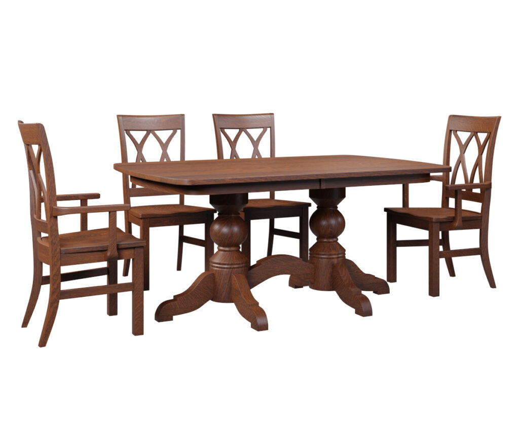 Kowan Double Pedestal Table | The Wood Carte