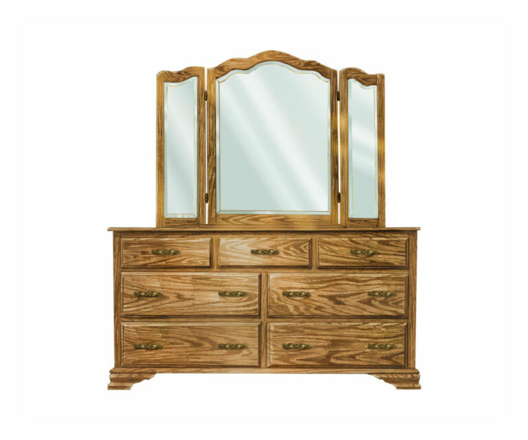Wavy Cathedral Double Dresser | The Wood Carte