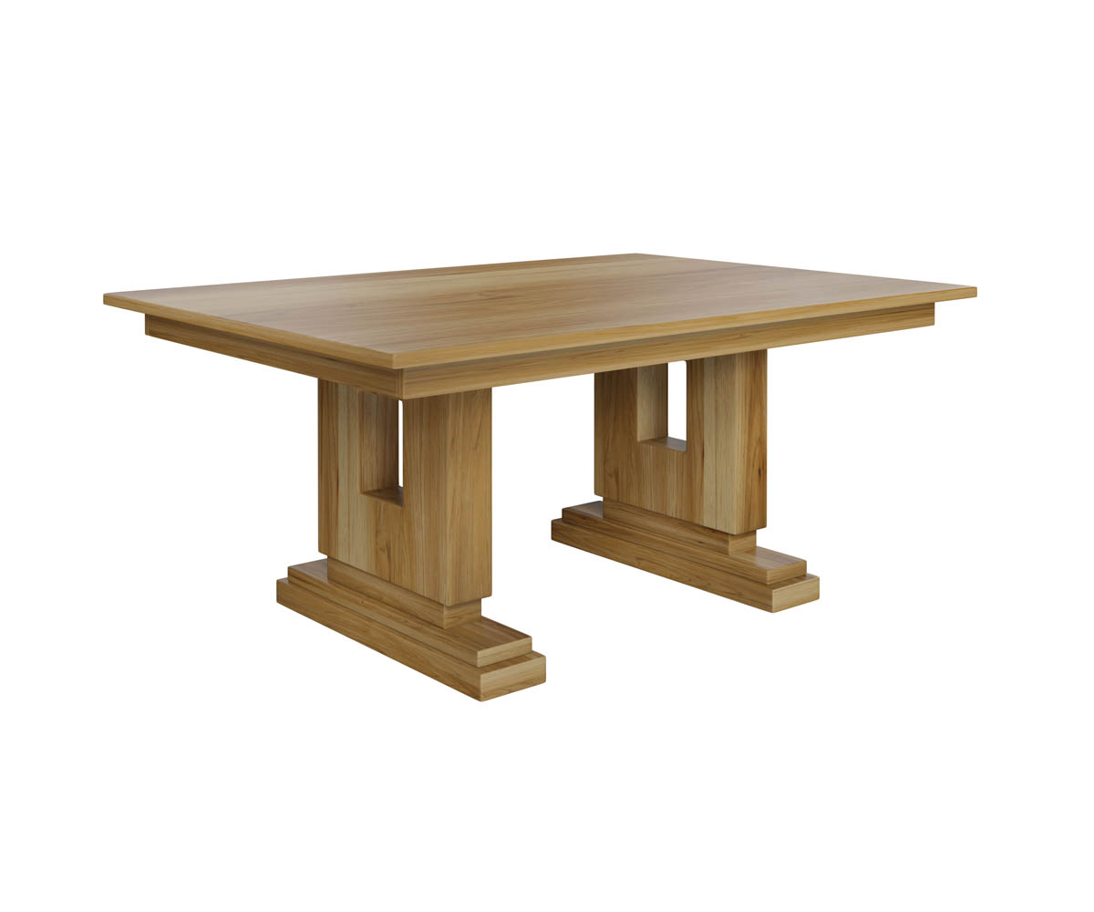 Boca Double Pedestal Table | The Wood Carte