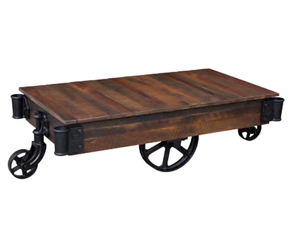 Urban Railroad Cart Coffee Table | The Wood Carte Queensbury, NY
