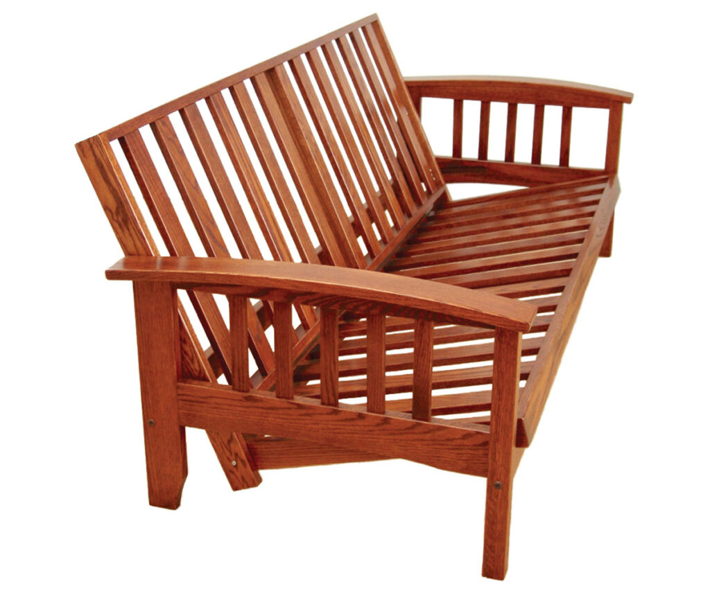 Full Size Classic Bent Arm Mission Futon | The Wood Carte