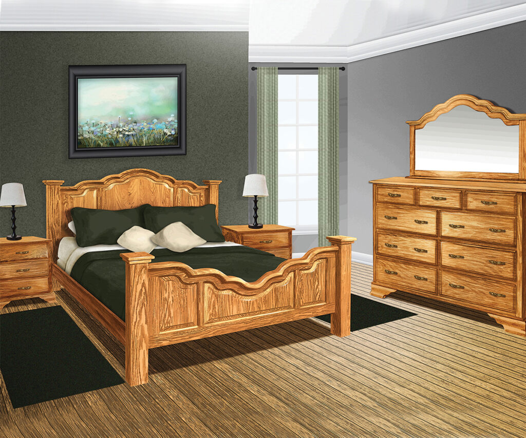 Wavy Cathedral Triple Dresser | The Wood Carte Queensbury, NY