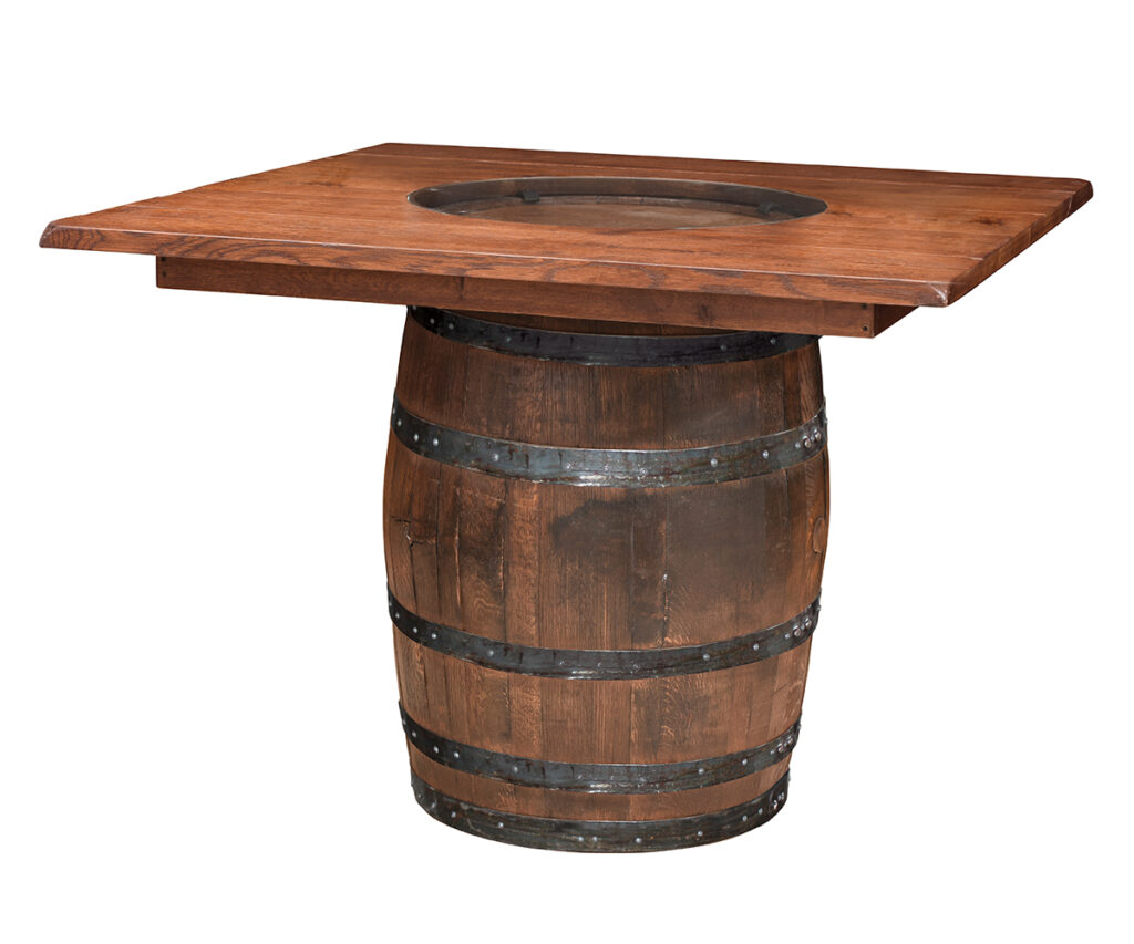 Plain Barrel Square Table Collection | The Wood Carte