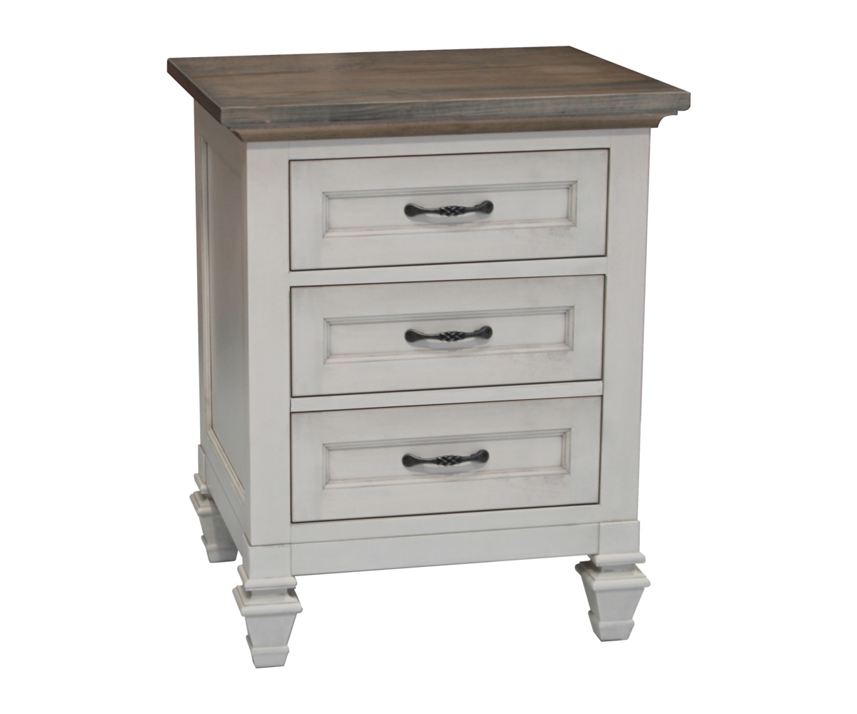 Coastal Retreat 3 Drawer Nightstand | The Wood Carte Queensbury, NY
